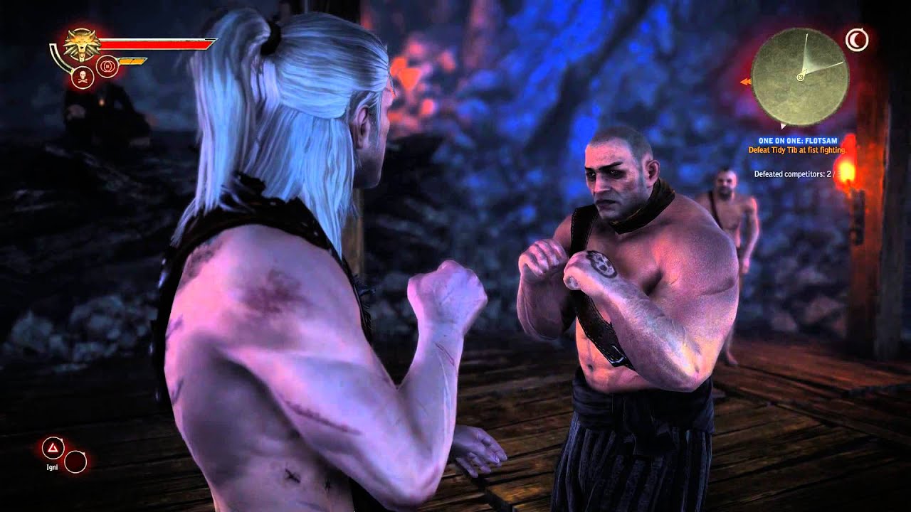 Witcher 2 part 9 - Brawling and the Troll - YouTube