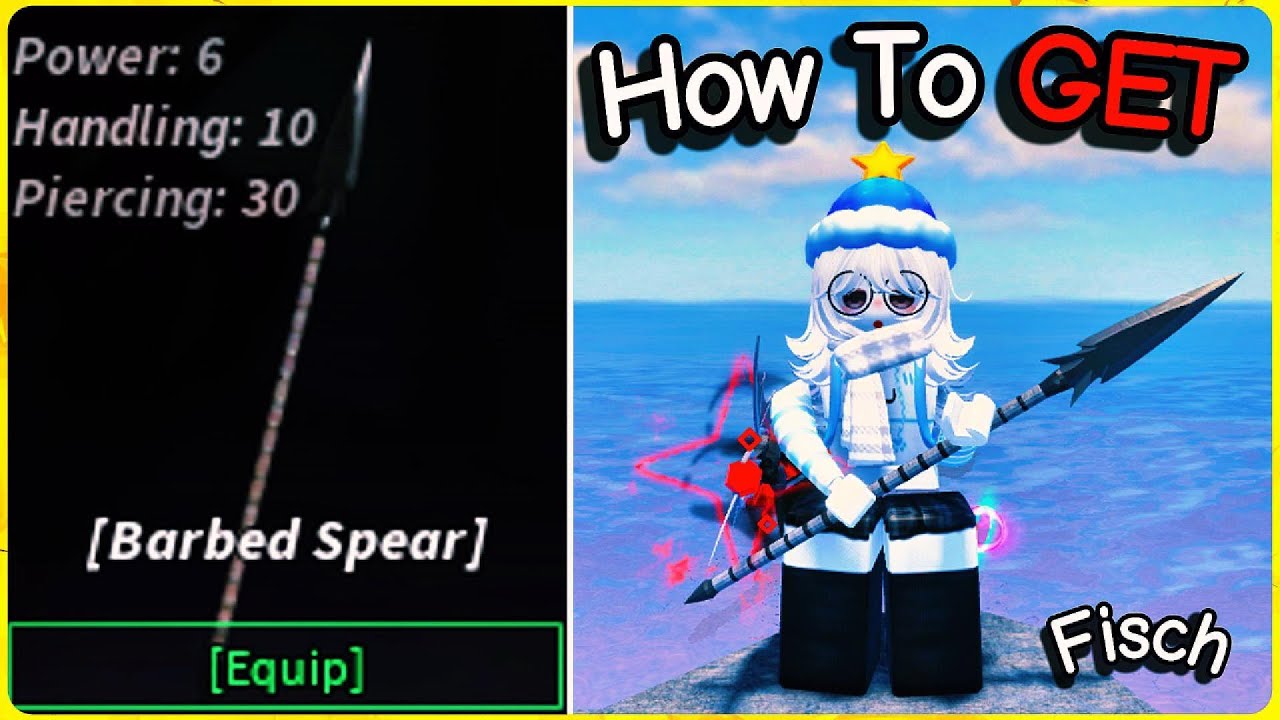How to GET the BARBED SPEAR in FISCH (FAST GUIDE + Showcase) - YouTube