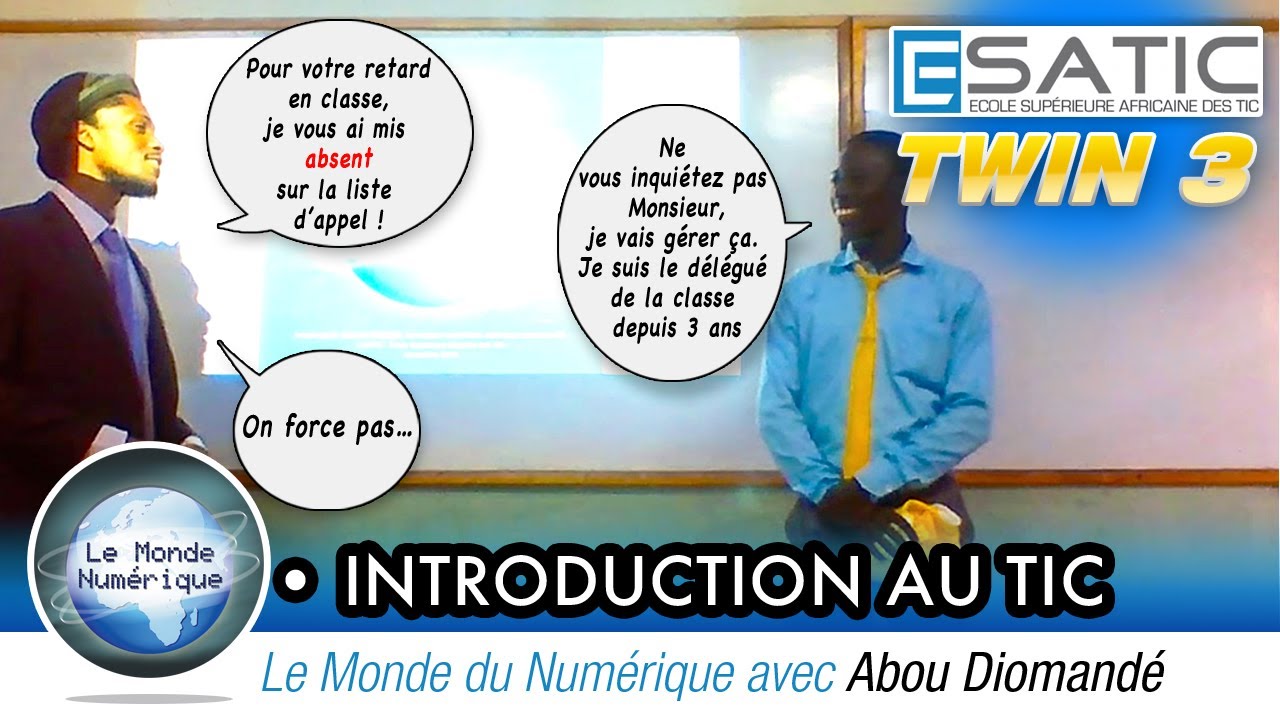Formation ESATIC • Lecture en classe avec Abou Diomandé : Introduction ...