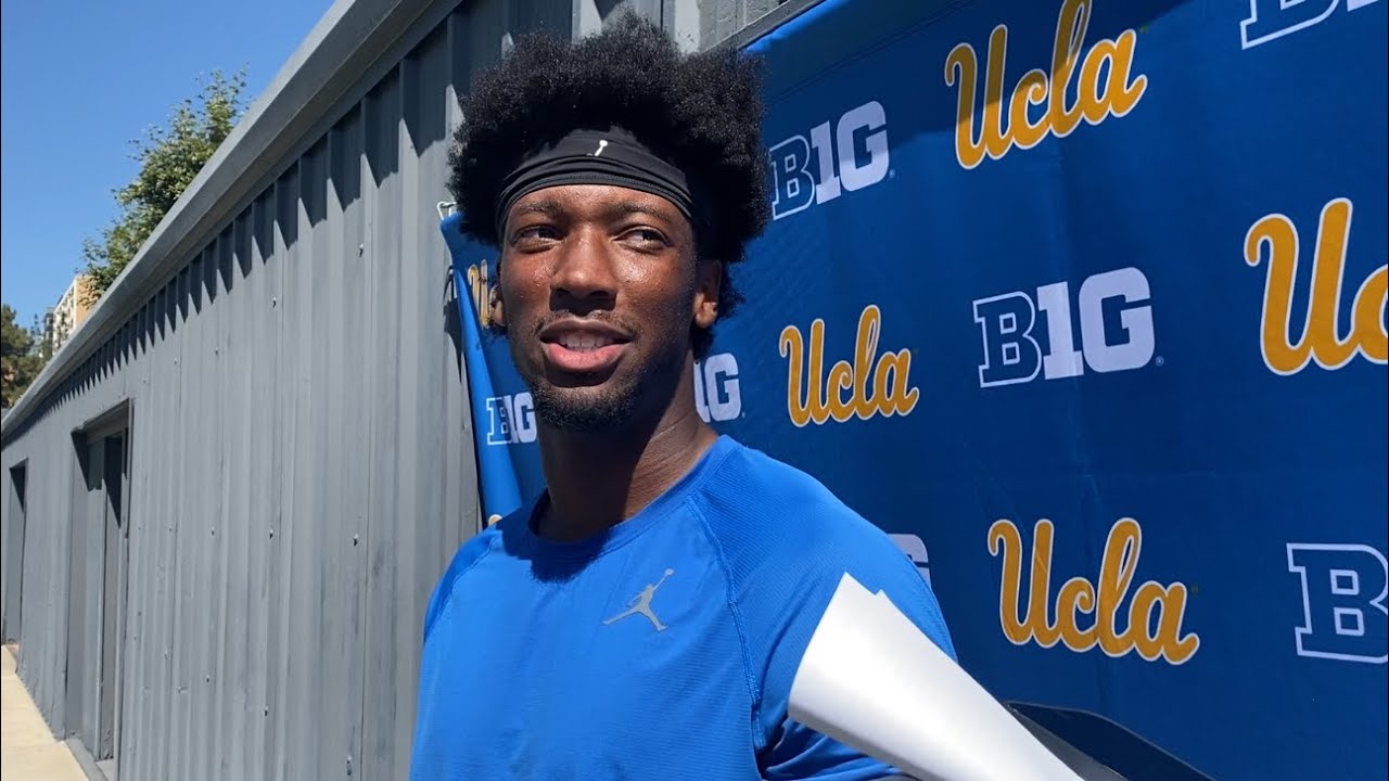 UCLA WR J.Michael Sturdivant after practice No. 12 of fall camp 8/15 ...