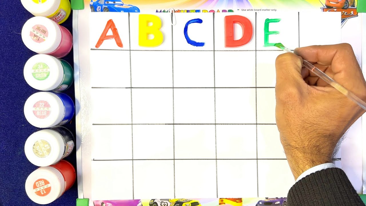 Learning abcd with colours |abcd with colours name|learn colours with ...