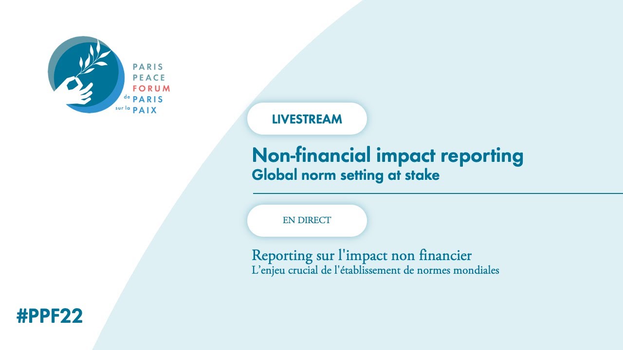 Non-financial impact reporting: global norm setting at stake - YouTube