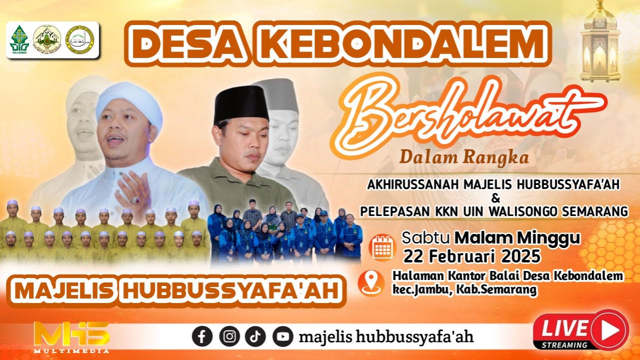 🔴🔵[LIVE] KEBONDALEM BERSHOLAWAT || BERSAMA MAJELIS HUBBUSSYAFA'AH KAB ...