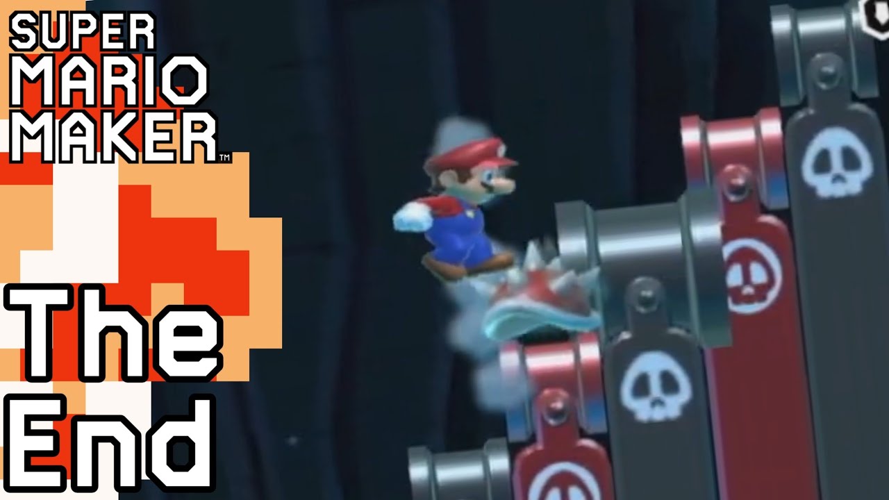 Super Mario Maker | The End (10 Mario Challenge): Dont SHOOT ME ...