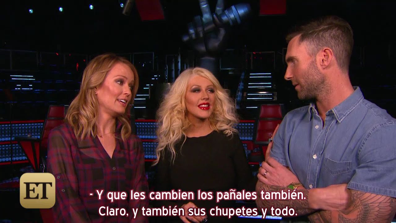 Christina Aguilera - Entrevista #1 ET - The Voice 8 (Subtítulos español ...