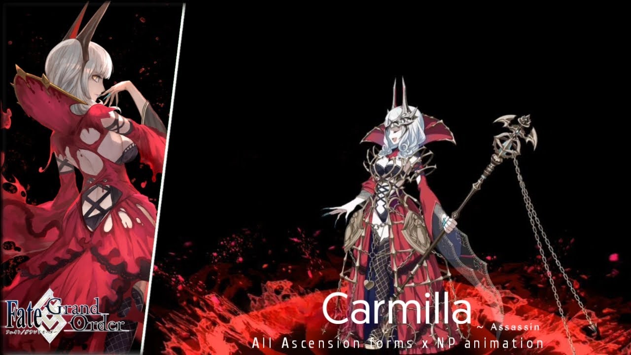 《Fate/Grand Order US》Carmilla (Assassin) all Ascension forms & NP ...