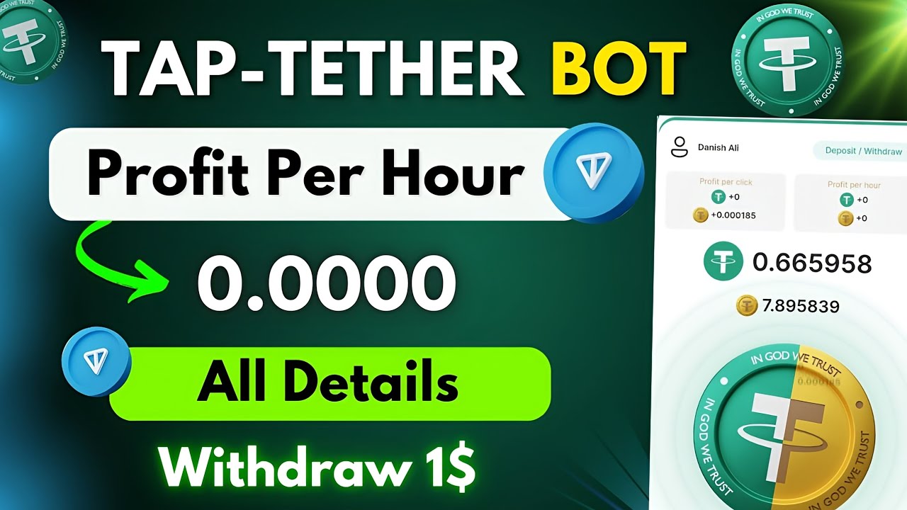 Tap Tether Bot Profit Per Hour Upgrade || Tap Tether Bot Real or Fake ...