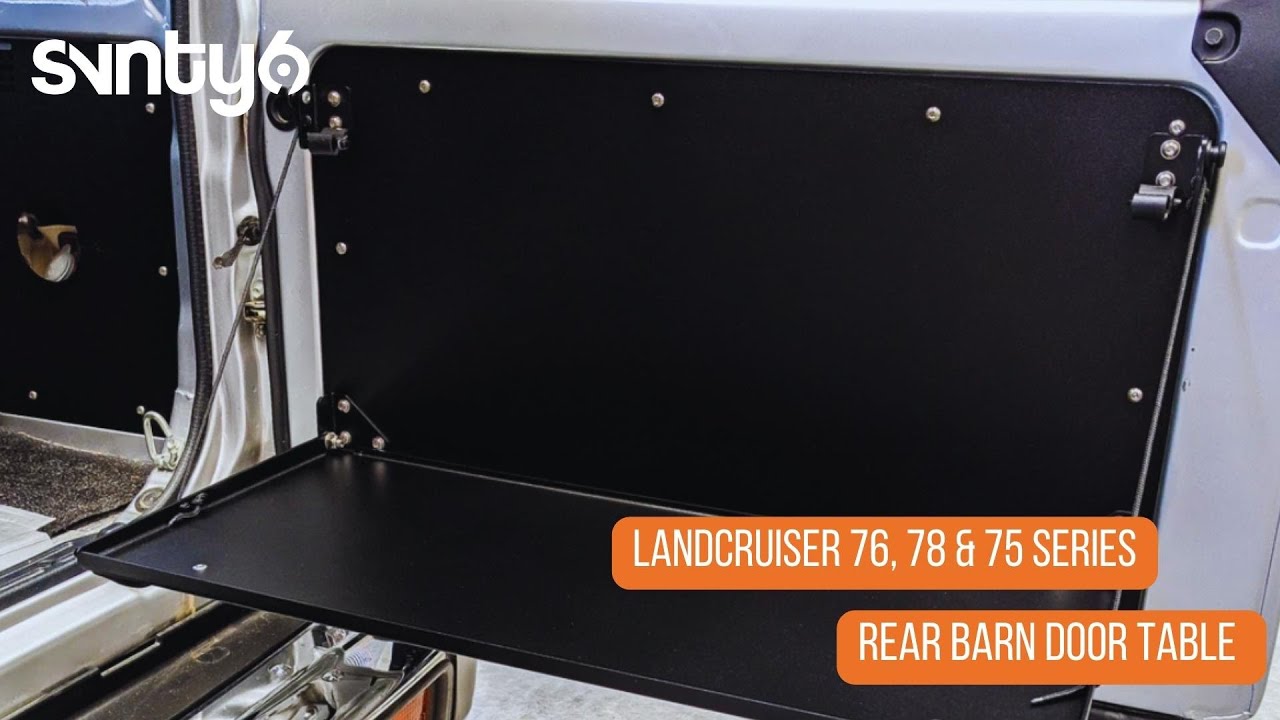 SVNTY OFFROAD Rear Barn Door Table - YouTube