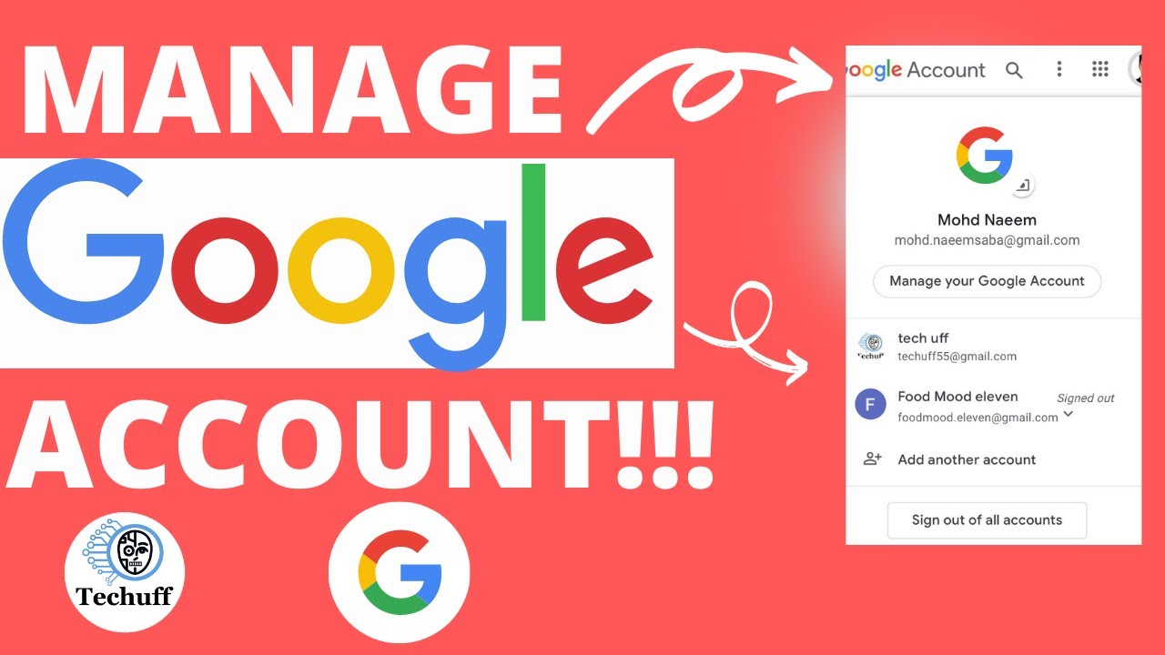 How To Manage Your Google Account (2021) || How To Do 2 Steps ...