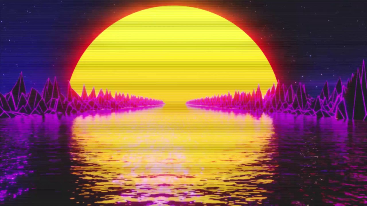 Synthwave Sea VJ Loop Stock Video/Animated Background - YouTube