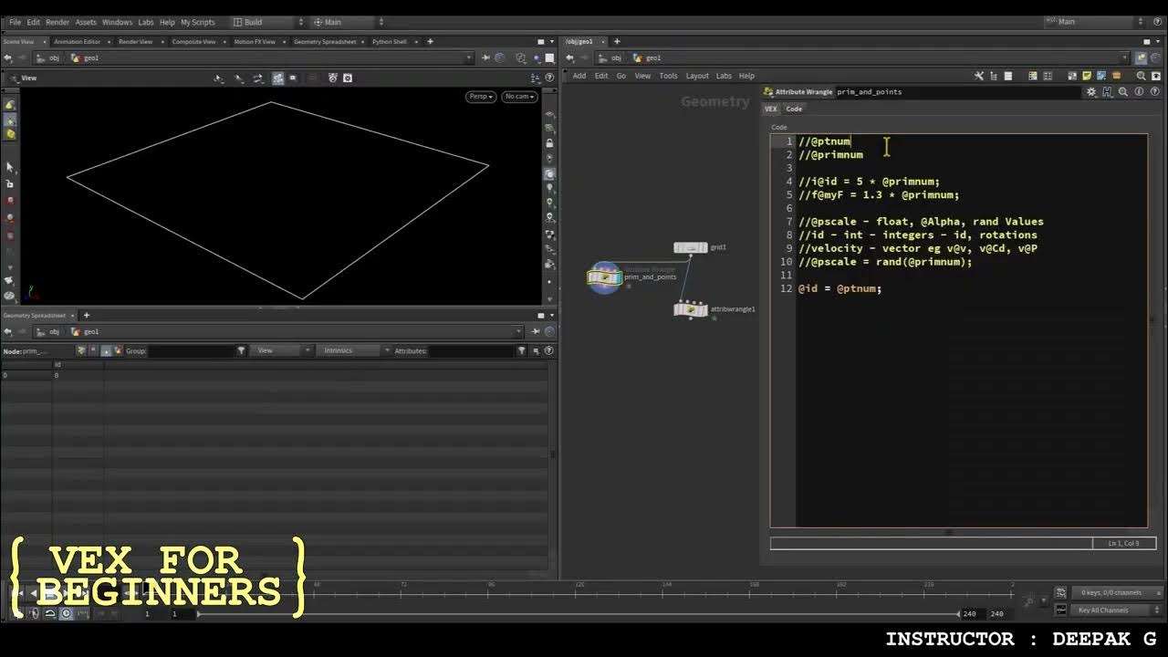 Houdini VEX for Beginners - 01 Introduction Lesson - YouTube