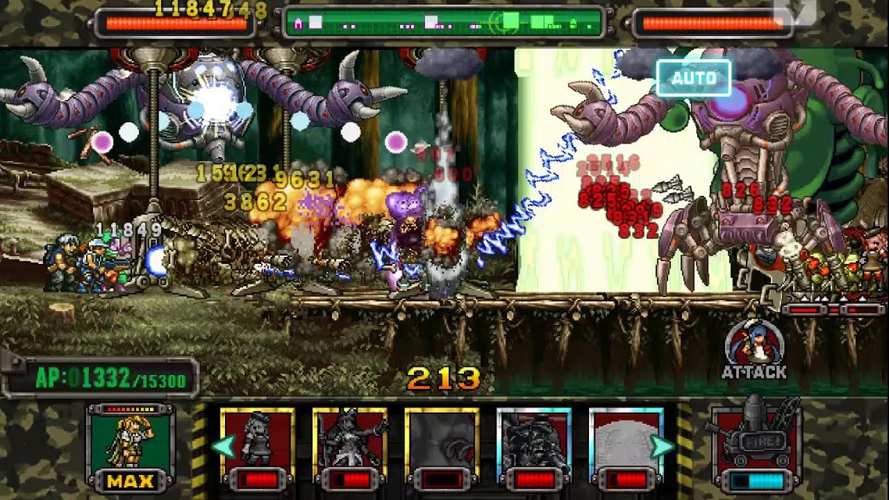 [HD]Metal slug ATTACK. ONLINE! REBEL WALKER & MONOEYE UFO Deck!!! (2.8. ...