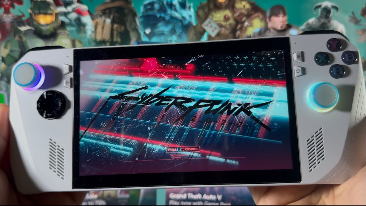 Asus ROG Ally Z1 Extreme | Cyberpunk 2077 Gameplay Best Settings - YouTube
