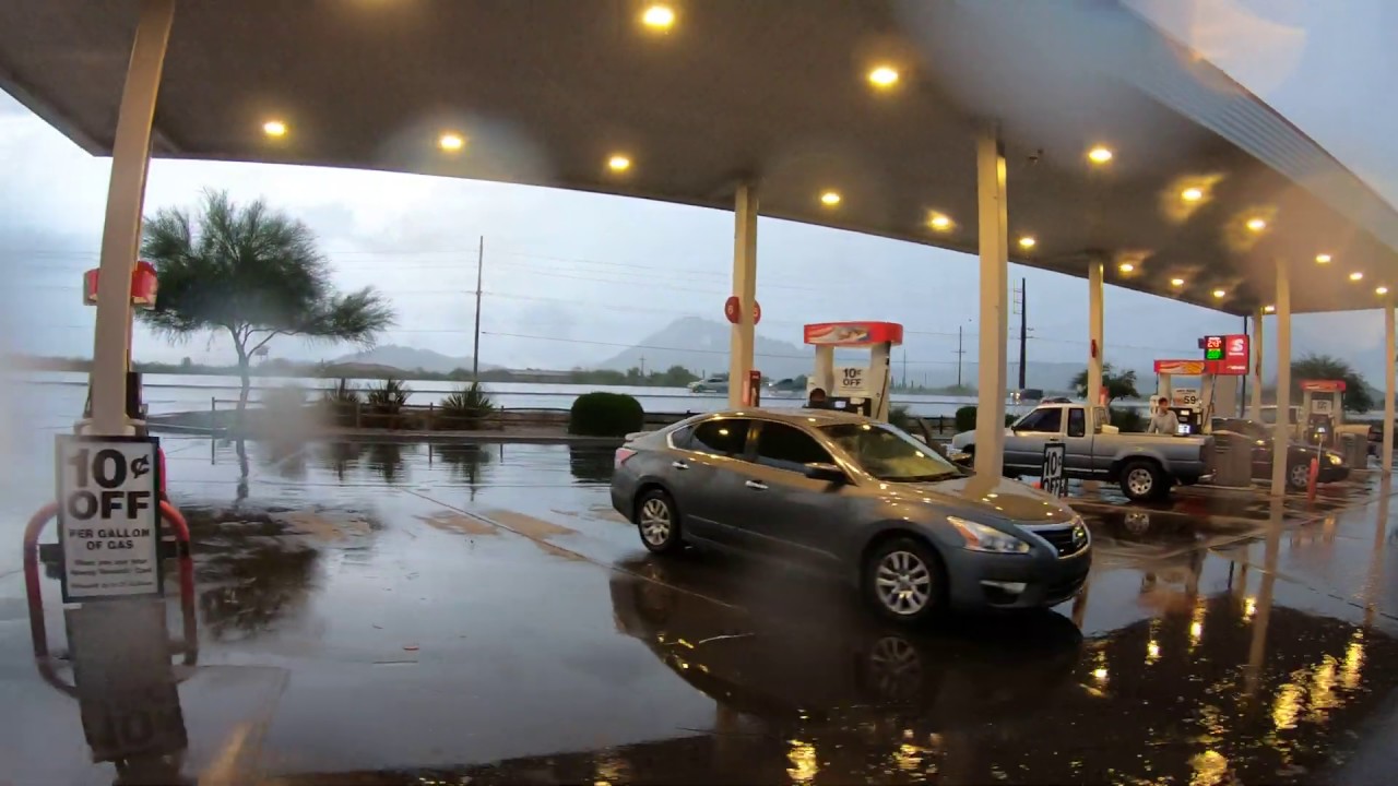 Rain, Lightning & Speedway, Ajo Way, Tucson, Arizona, 24 September 2019 ...