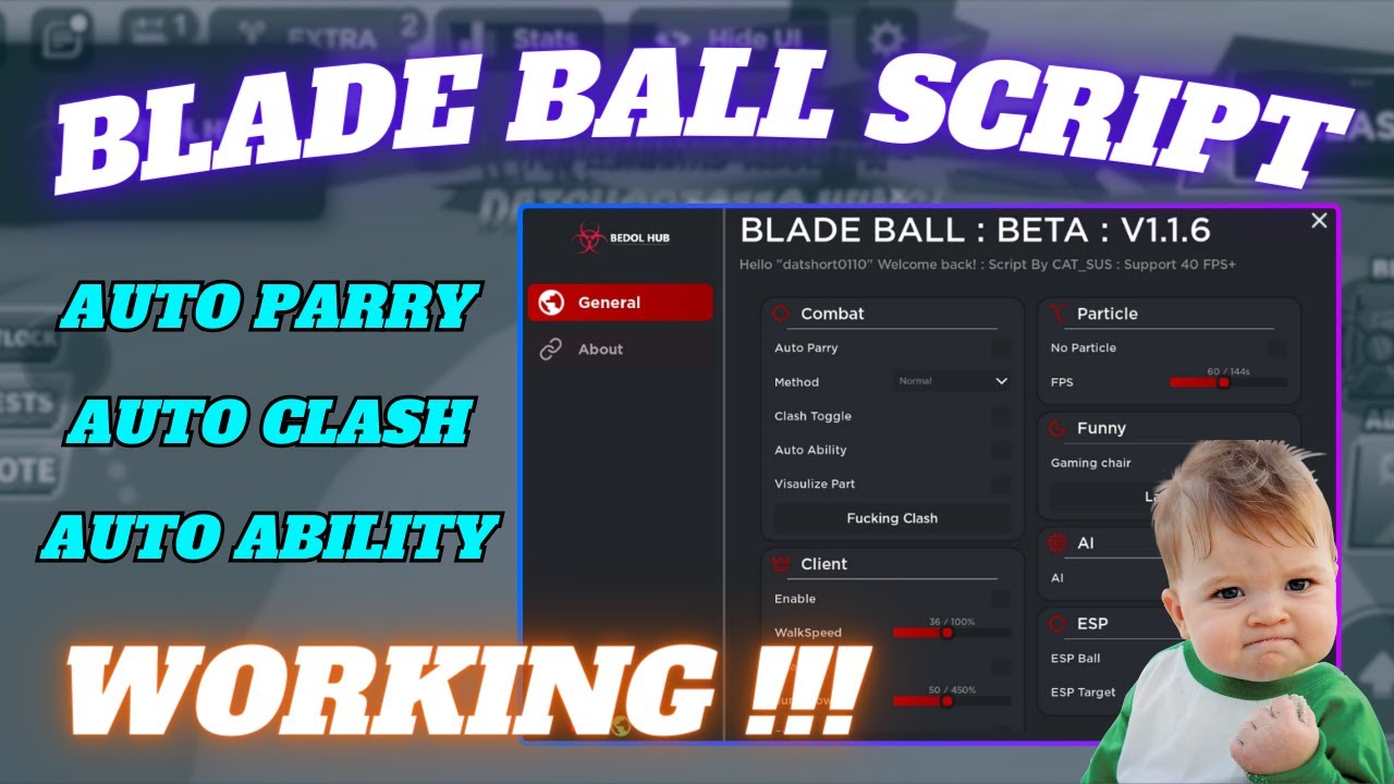 BLADE BALL SCRIPT | AUTO PARRY, AUTO CLASH, AUTO ABILITY | BEST BLADE BALL SCRIPT | WORKING ...