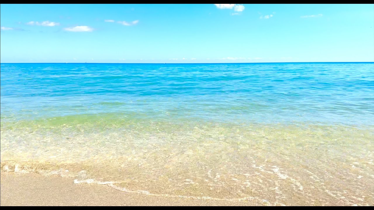 4K Beautiful Beach: Most Soothing Ocean Waves in Sunny Paradise for ...