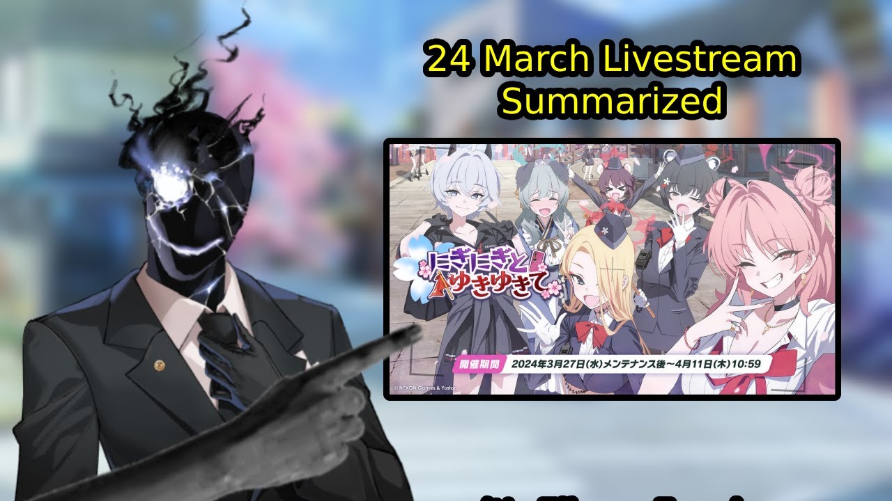[Blue Archive] 24 March JP Livestream Summarized - YouTube