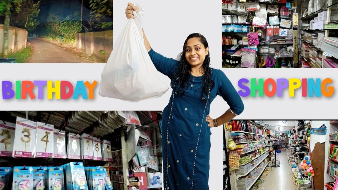 Birthday Celebration സാധനങ്ങൾ വാങ്ങാൻ പോയാലോ? | Shopping Birthday Vlog | Charus Circle Vlog ...