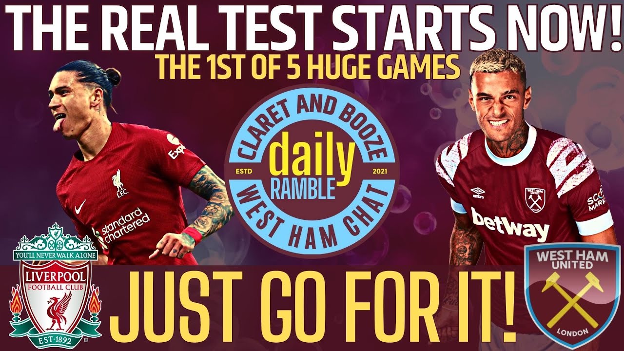 THE REAL TEST STARTS TONIGHT | 1ST OF 5 HUGE GAMES | LIVERPOOL AWAY ...