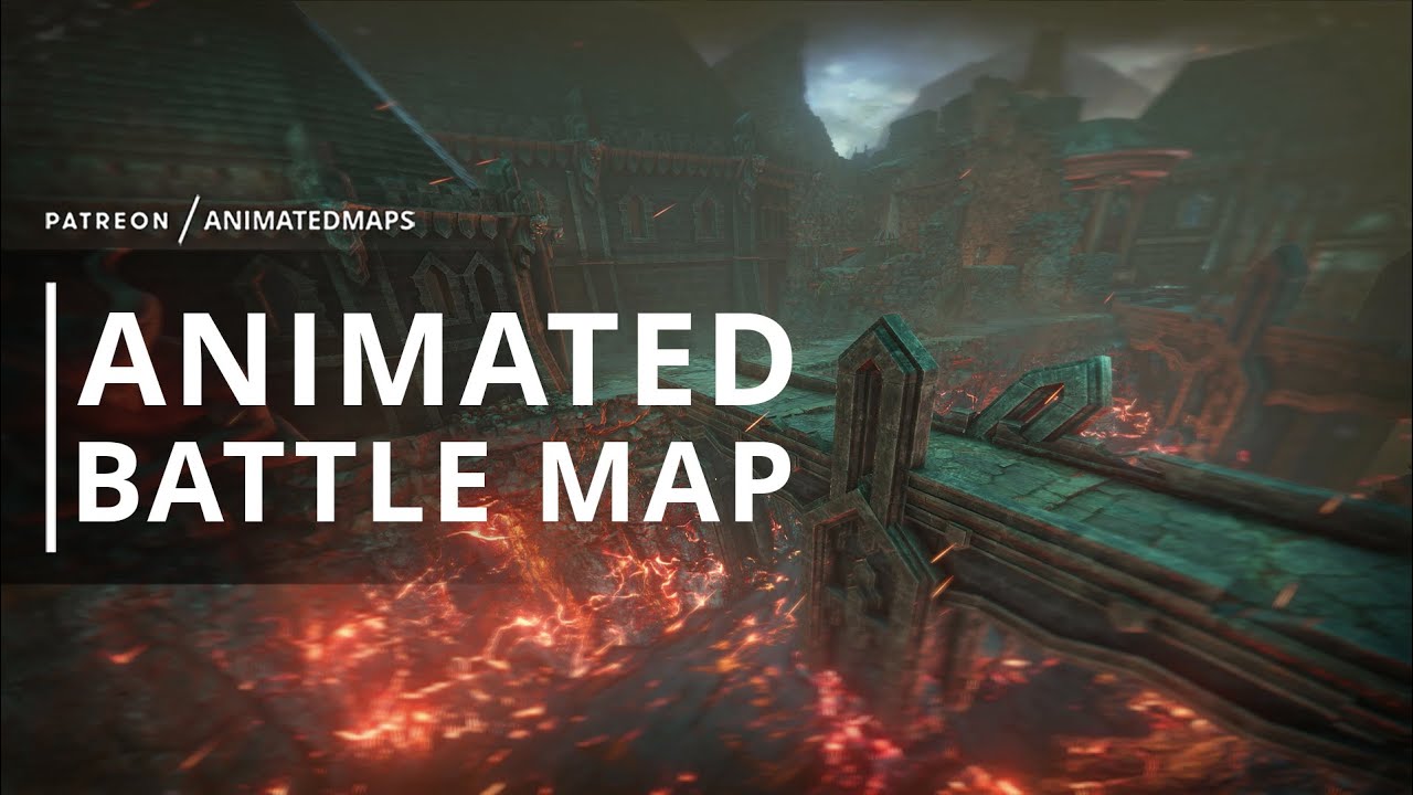 EVER NIGHT UNDEAD CITY | Animated Dungeon Maps | battle map pack ...