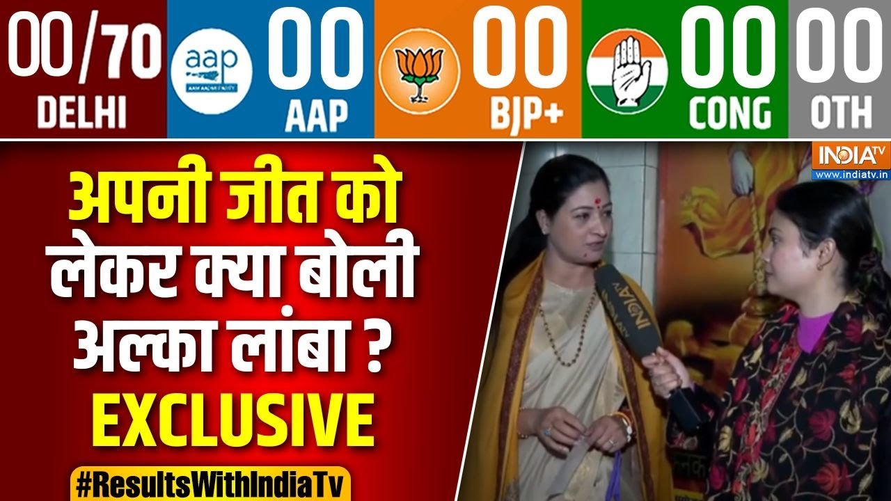 Alka Lamba EXCLUSIVE : अपनी जीत को लेकर क्या बोली अल्का लांबा ? | Delhi ...