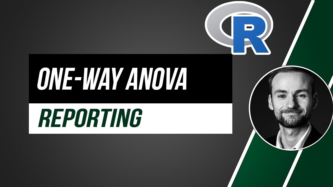 Reporting one-way ANOVA - results from R - YouTube