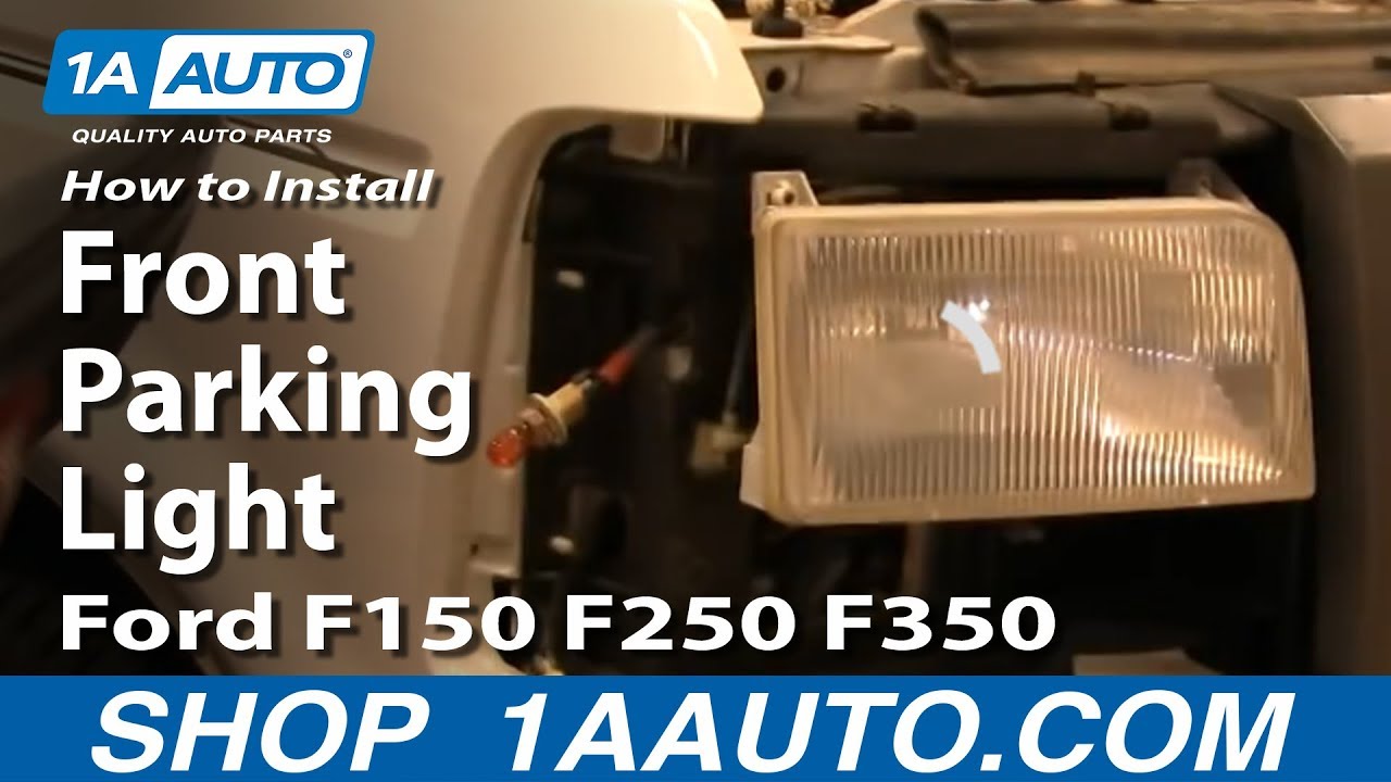 How To Replace Front Parking Light Ford 92-96 F-150/250/350 - YouTube