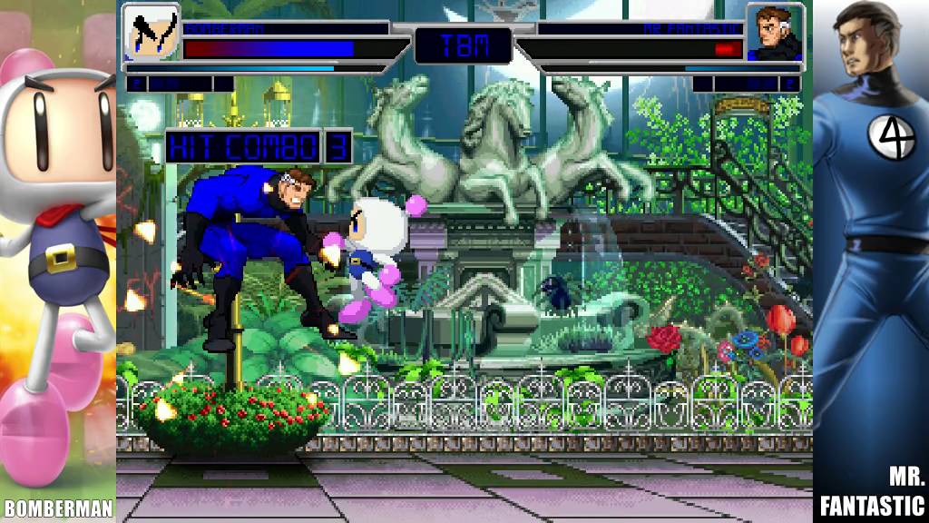 TBM Mugen Match #355 - Bomberman (me) vs. Mr. Fantastic (Arcade) - YouTube
