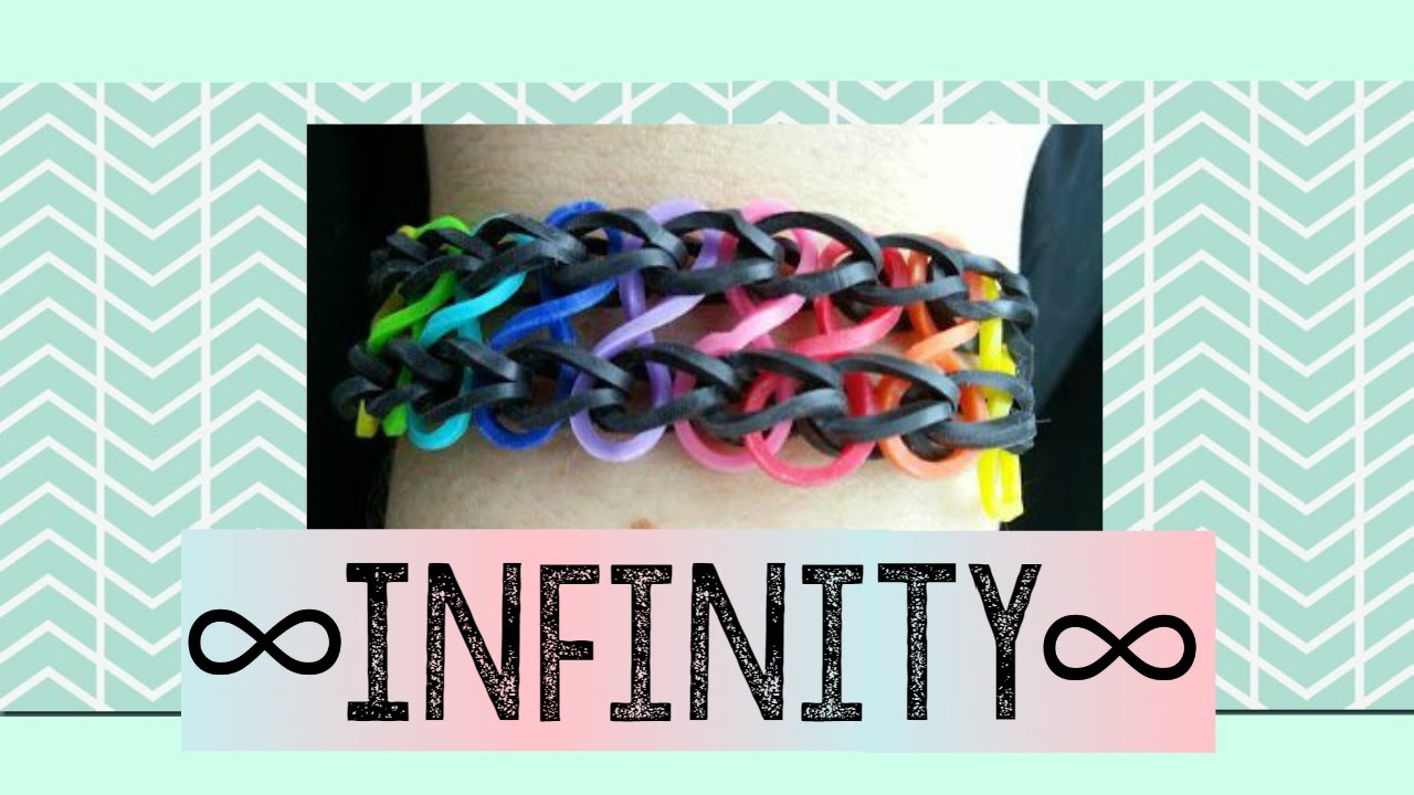 Cara Membuat Gelang Rainbow Loom/Loom Bands Infinity - YouTube
