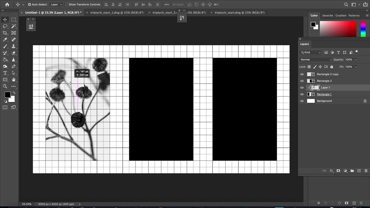 Creating a Triptych in Photoshop - YouTube