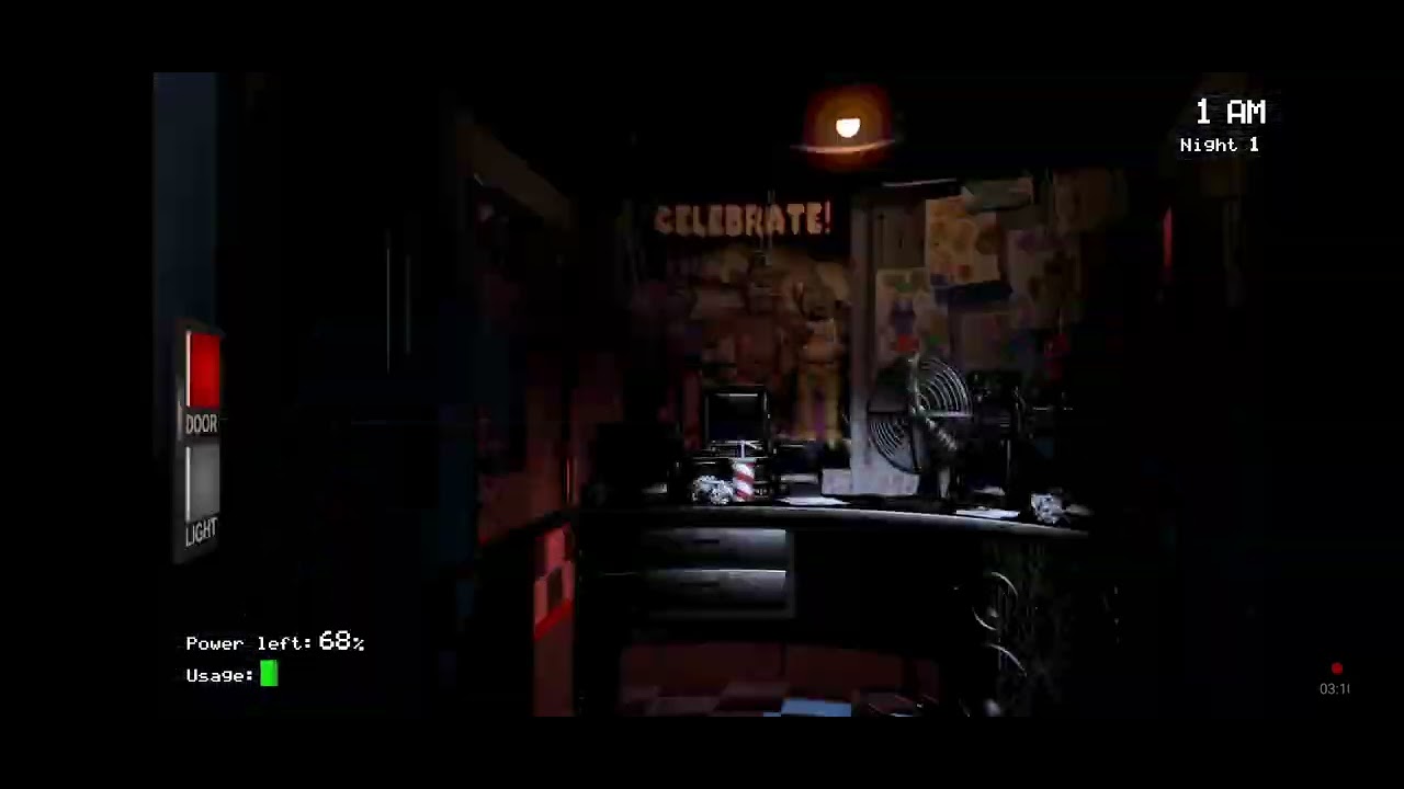 Fnaf 1 gameplay ( mega Creepy) 😨 - YouTube