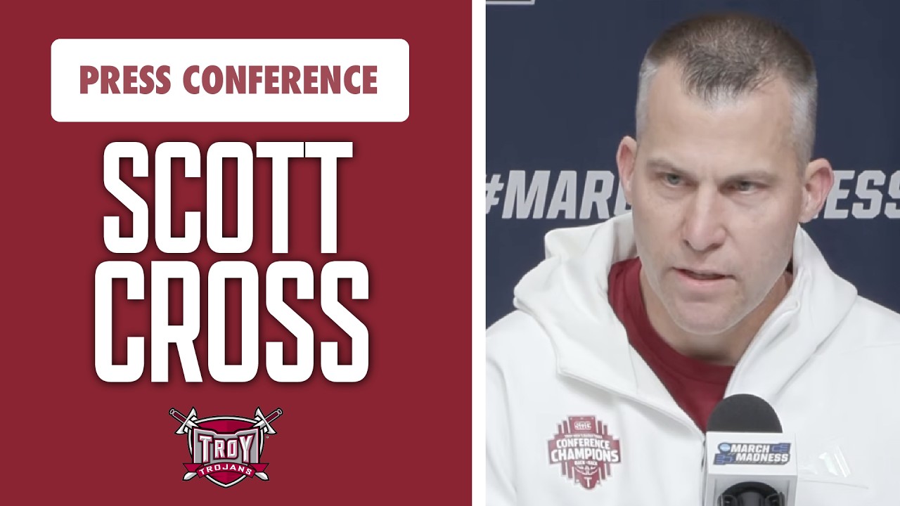 Troy Basketball head coach Scott Cross previews first round matchup ...
