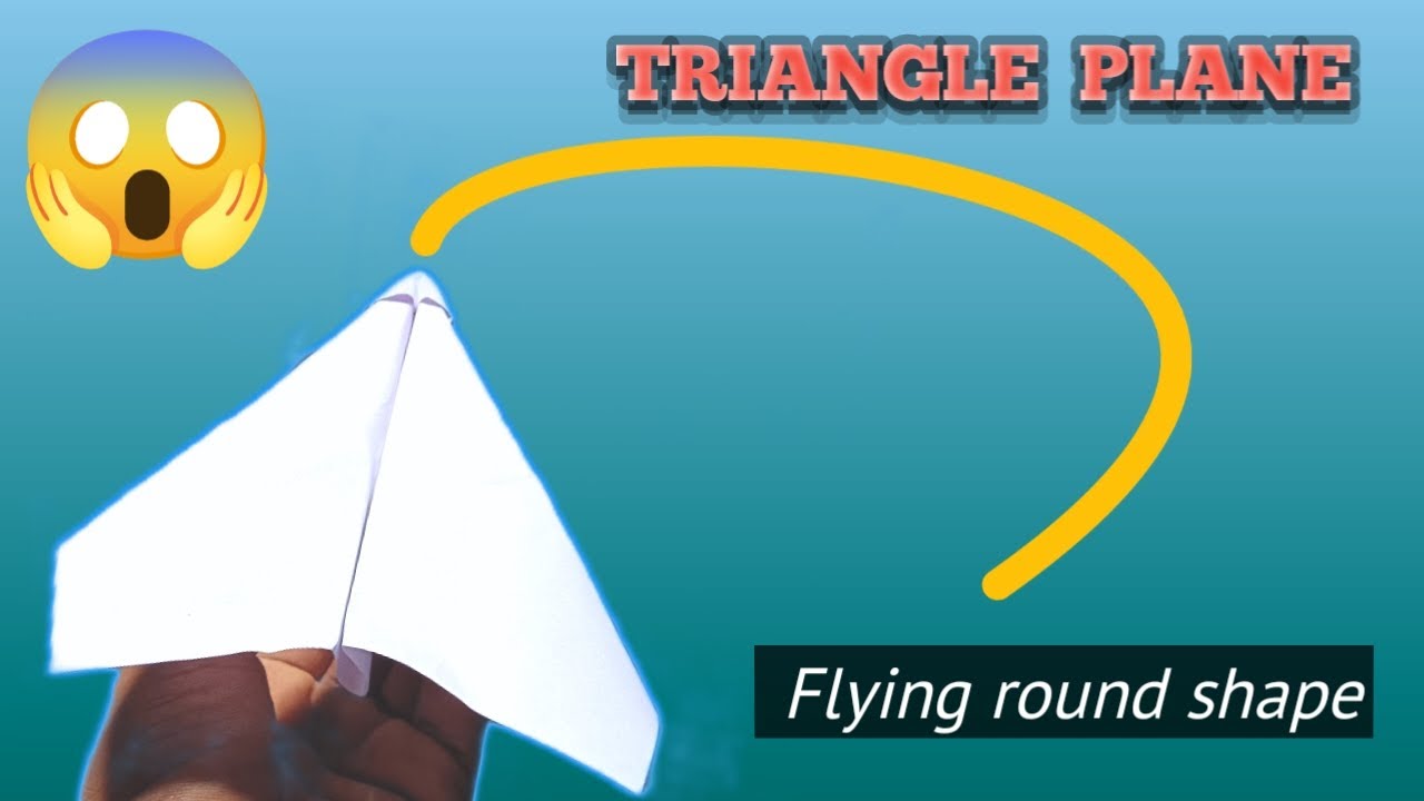 How to make a paper plane | Triangle Plane | Best paper airplane Fly ...