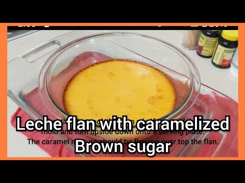 LECHE FLAN WITH CARAMELIZED BROWN SUGAR