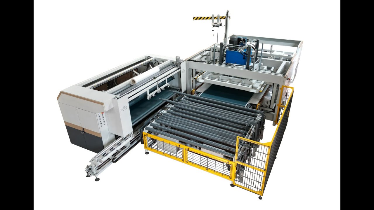 NT FARP 600+ AUTOMATIC MATTRESS ROLL PACK MACHINE WITH TRIPLE FOLDING ...