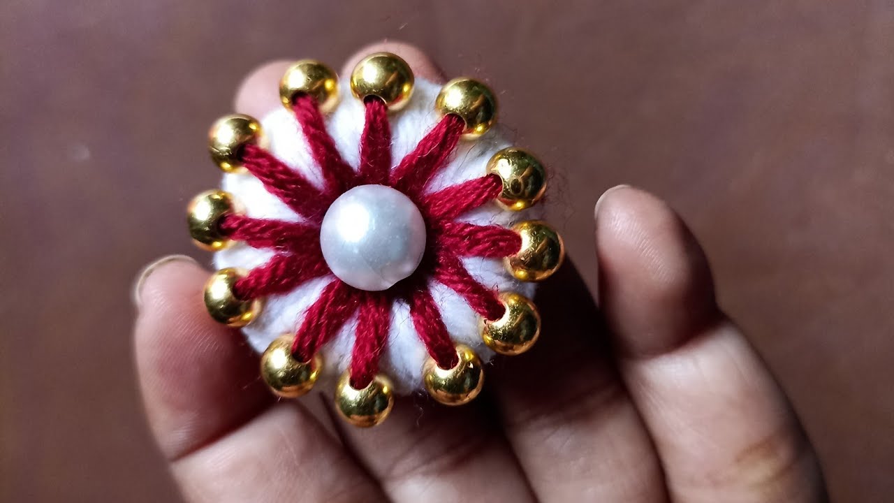 It's 3 so Cute Beautiful Flower !! Woolen Craft Idea Finger !! Hand ...