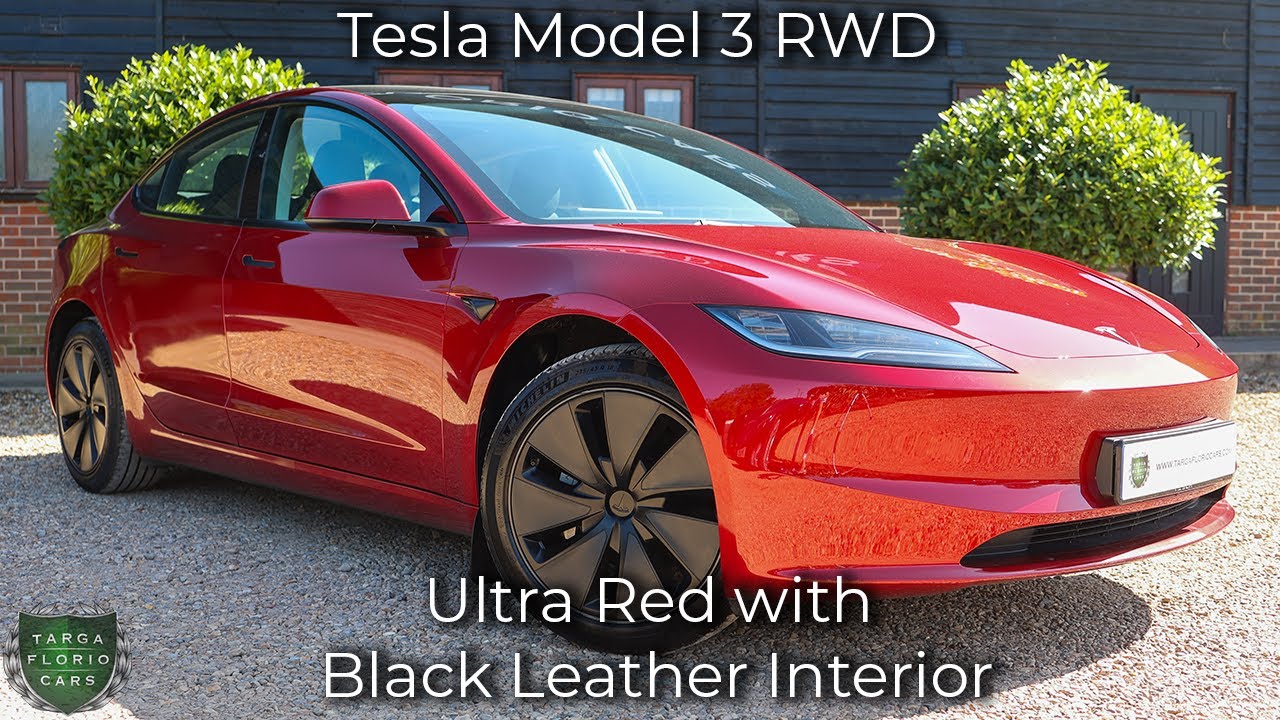 Tesla Model 3 RWD registered July 2024 (24) finished in Ultra Red - YouTube