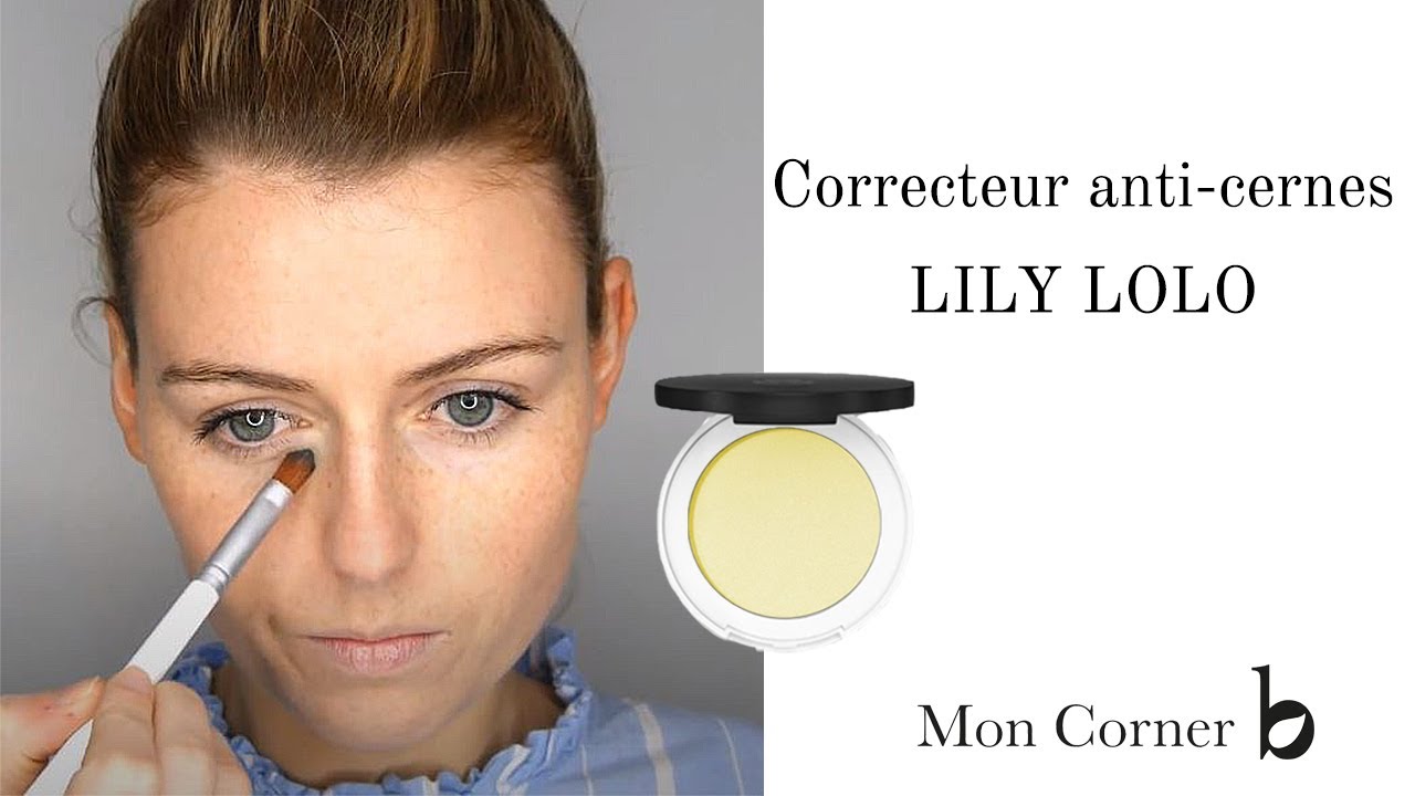 Comment atténuer les cernes avec le correcteur Lily Lolo - YouTube