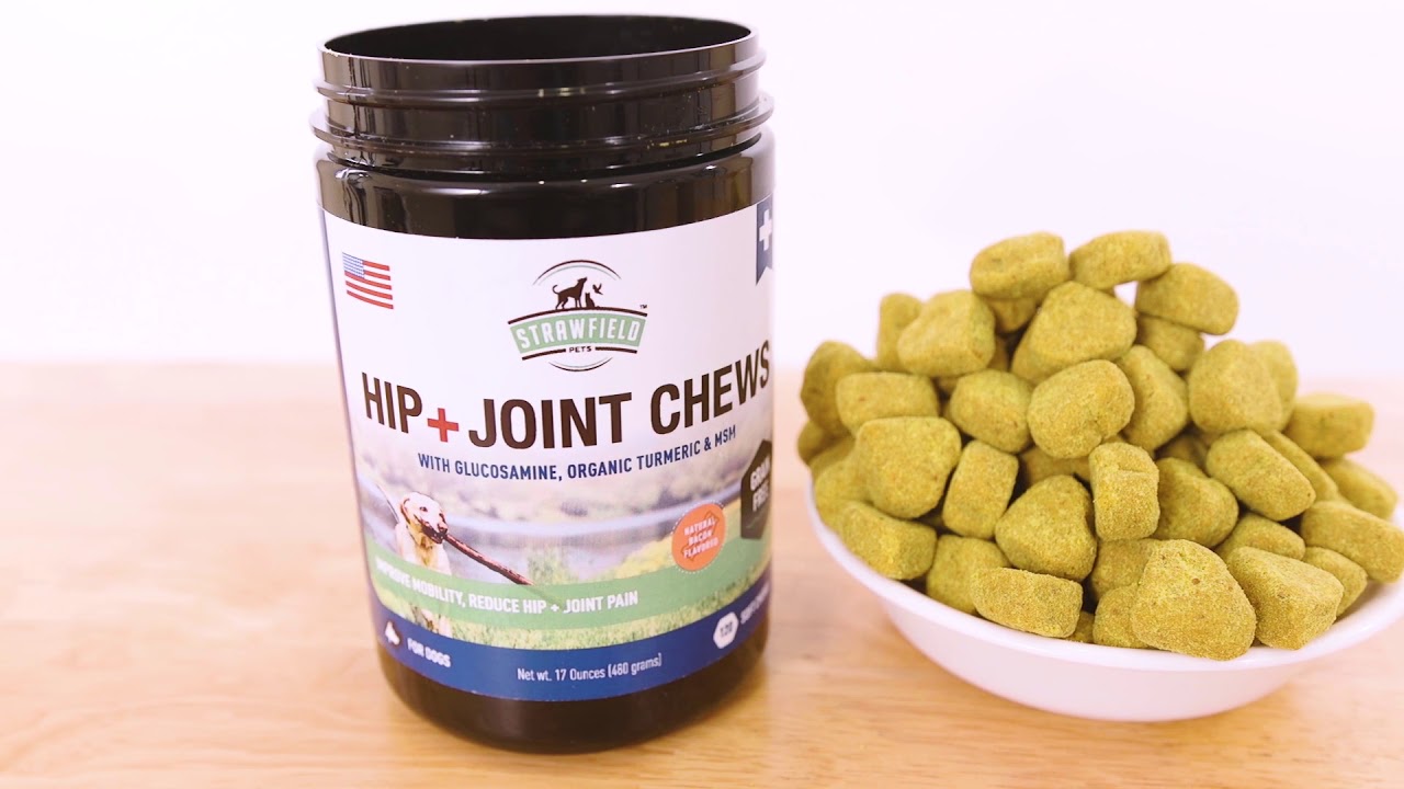 Strawfield Pets: Hip + Joint Chews with Glucosamine - YouTube