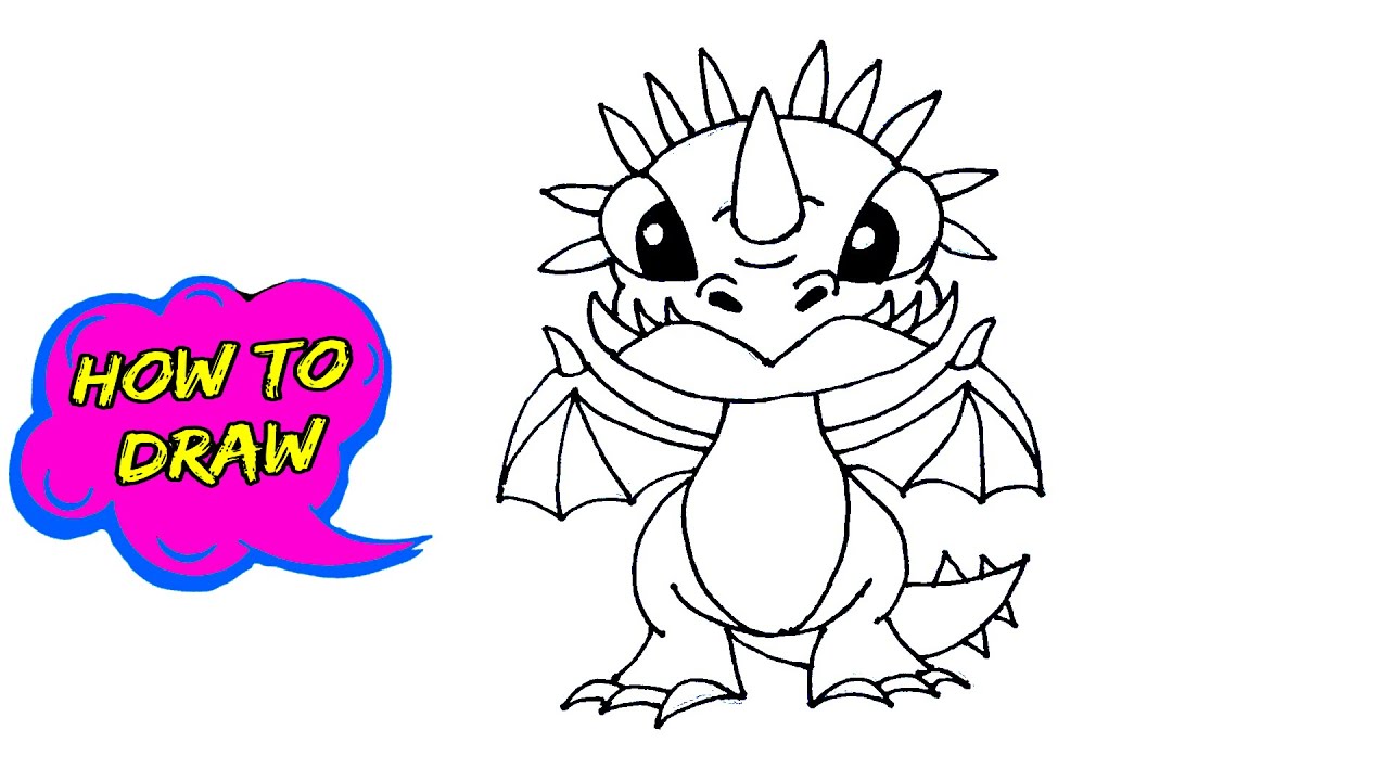 How to Draw Toothless - Easy Step by Step | Toothless Speed Drawing ...