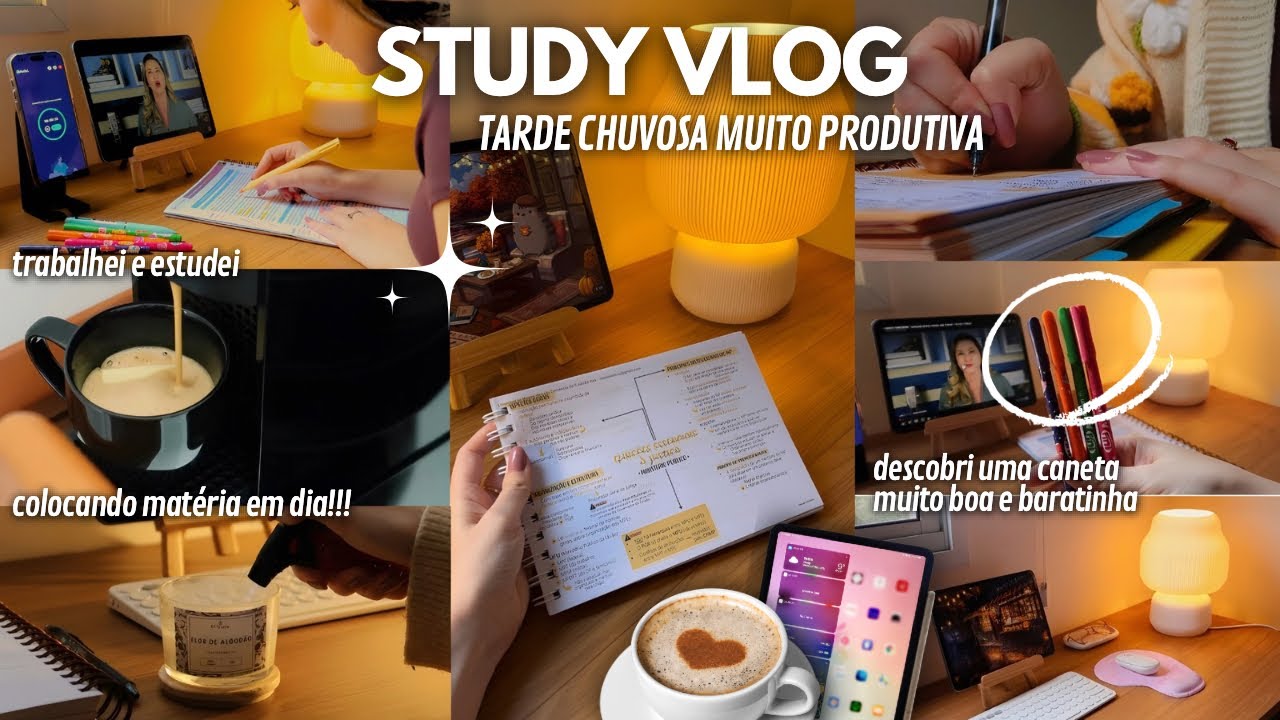 STUDY VLOG: 1 dia comigo, minha rotina, resumos e mapas mentais ...