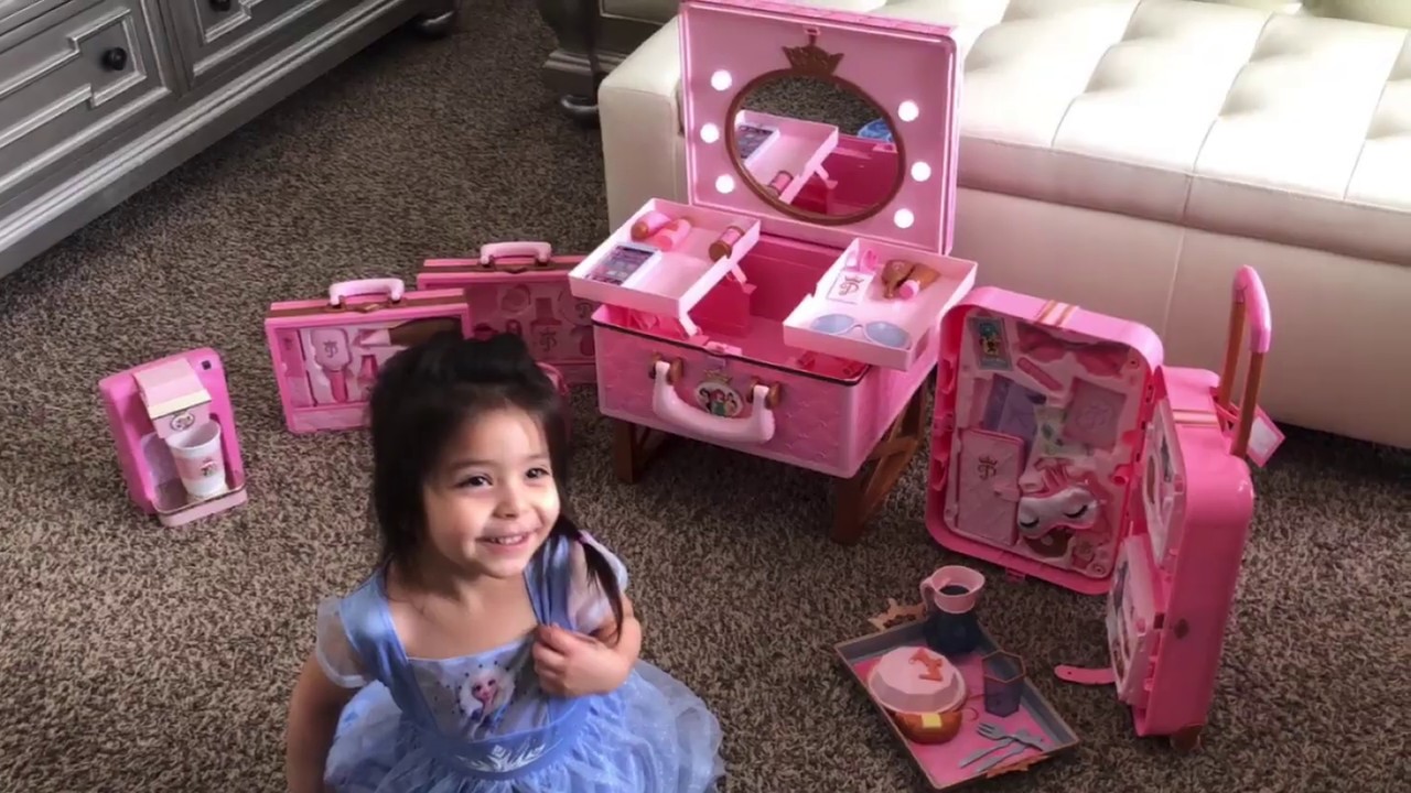 Princess style collection suitcase travel full collection review - YouTube