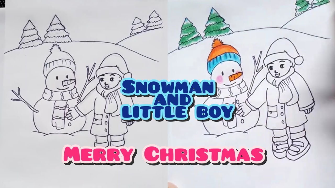 How to draw Merry Christmas | Merry Christmas drawing - YouTube