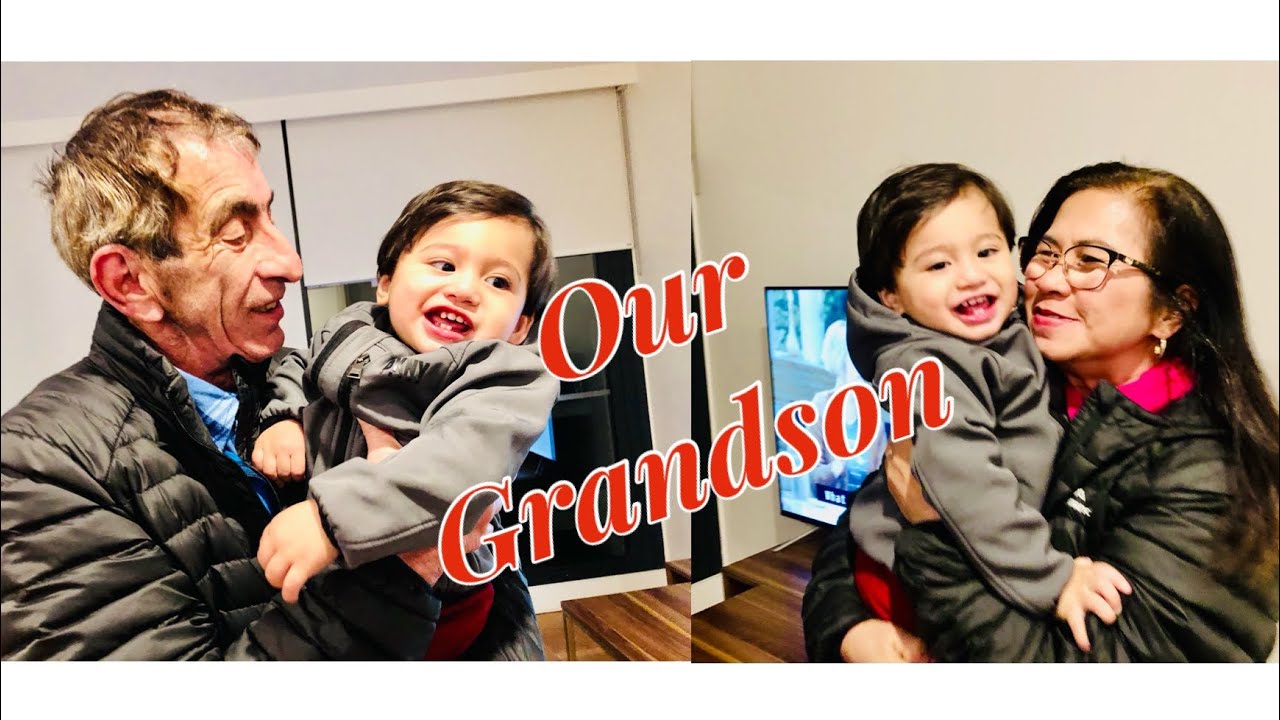 Happy to see our Grandson again ( honeyko tatalon sa building ) - YouTube