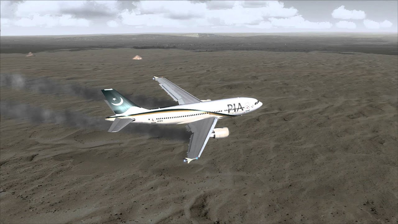 PIA Airbus A310 Crash Egypt Desert - YouTube