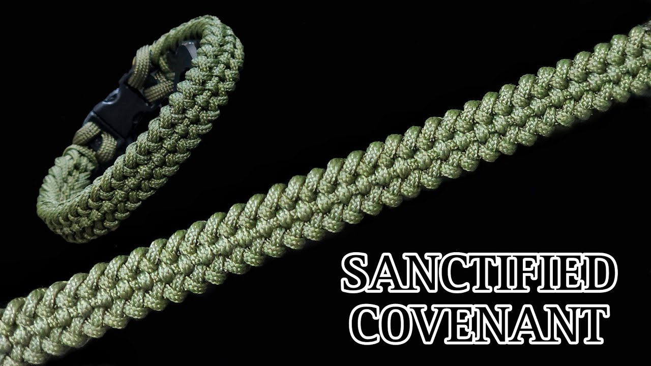 HOW TO MAKE MINI SANCTIFIED COVENANT PARACORD BRACELET, EASY PARACORD ...