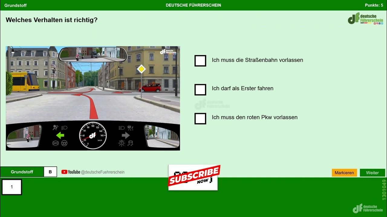 Führerschein Deutschland Theorieprüfung Alle Fragen Tips Klasse B - YouTube