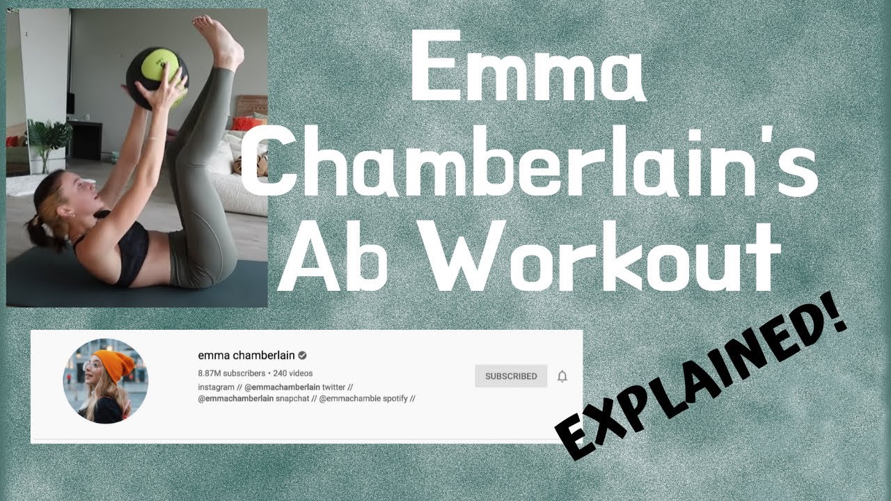 Emma Chamberlain's Ab Workout | EXPLAINED - YouTube
