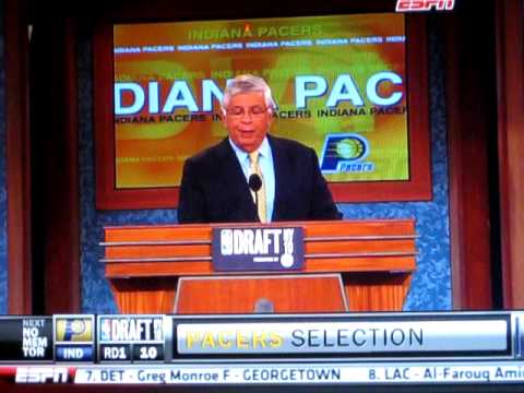 2010 NBA Draft - Pacers select Paul George SF/PF - 10th Overall - YouTube