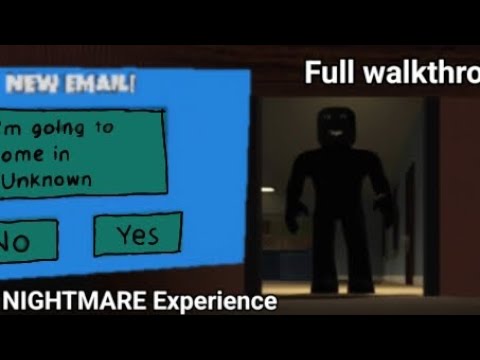 The NIGHTMARE Experience- ROBLOX: Fullwalkthrough - YouTube